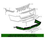 2021-2024 GM Black Rear Lower Bumper Cover 84751055 GM | GMPartsDirect.com