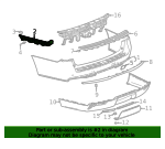 2021-2024 GM Driver Side Rear Bumper Fascia Guide 84856698 GM ...