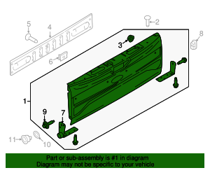 2018-2020 Ford F-150 Tail Gate JL3Z-9940700-A | QuirkParts