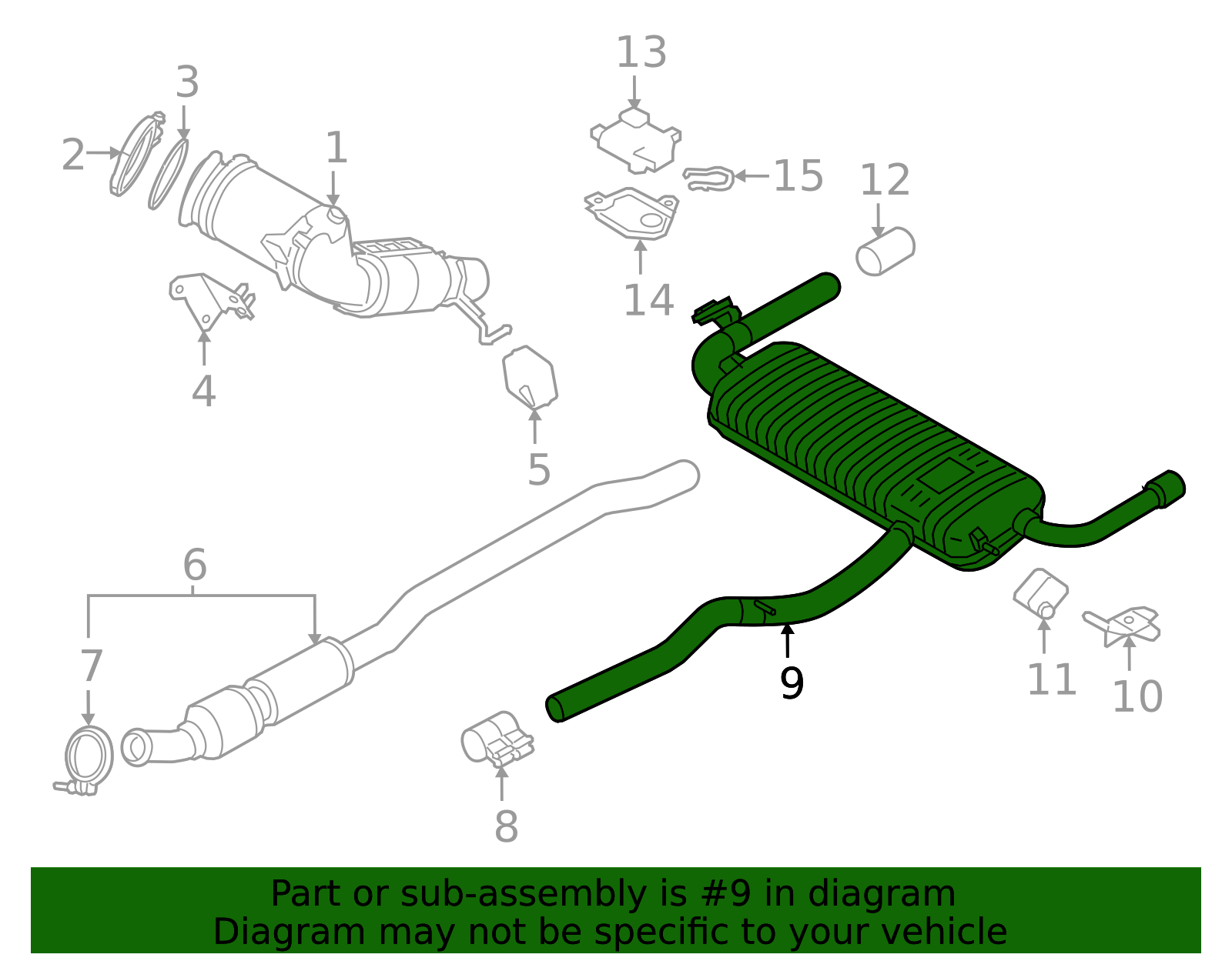 18-30-8-627-272 - Muffler & Pipe 2017-2024 BMW | BMW OEM Parts