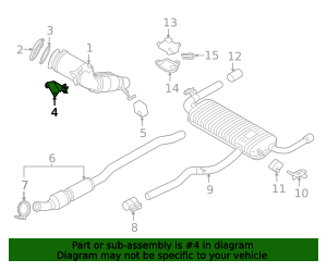 18329845457 - 2023-2025 BMW Converter & Pipe Bracket (18-32-9-845-457 ...