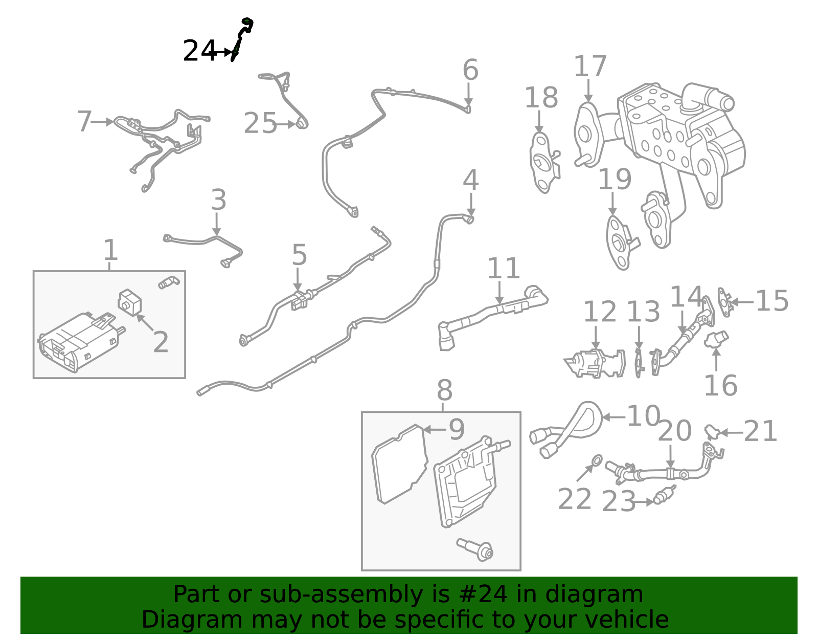 KX6Z-9F472-B - Oxygen Sensor - 2020-2025 Ford | Lasco Auto Parts
