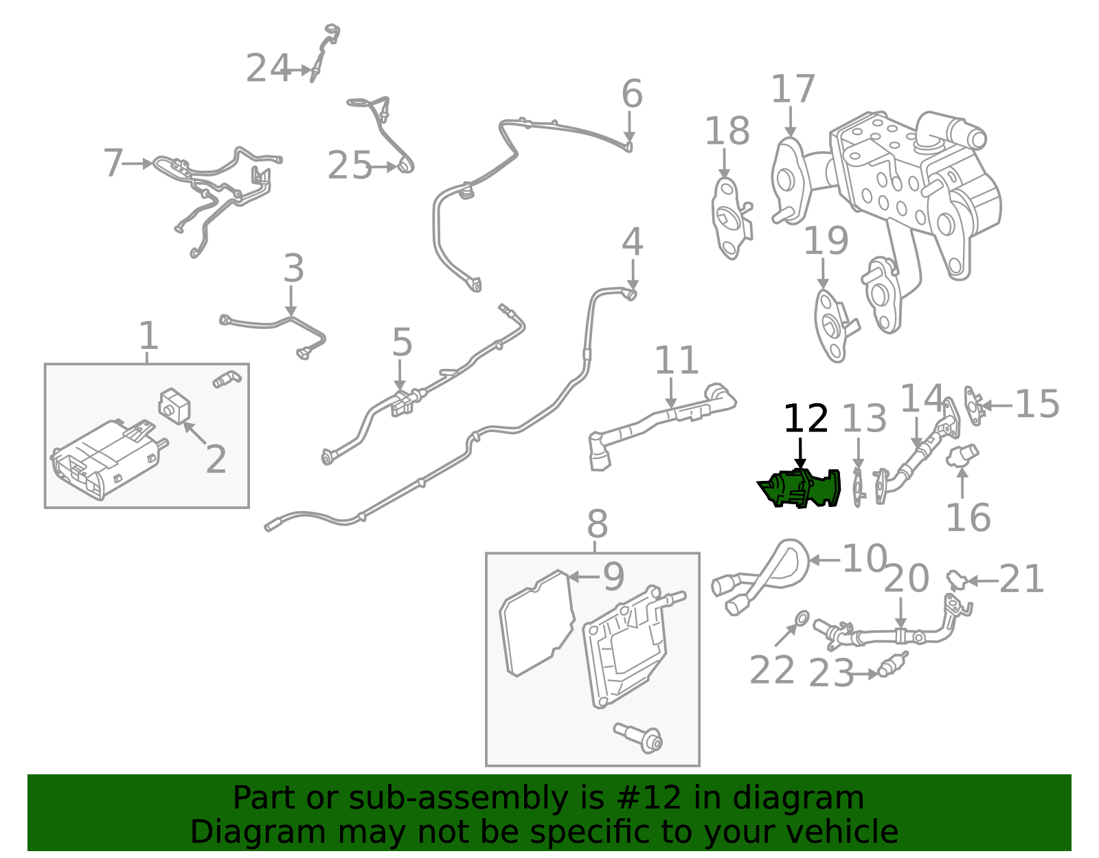 2018-2025 Ford | Egr Valve | K2GZ-9D475-B | Walls' Ford Parts