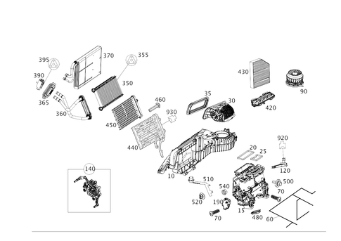 Heating and Air Conditioner Housing with Blower and Wiring Harness for ...