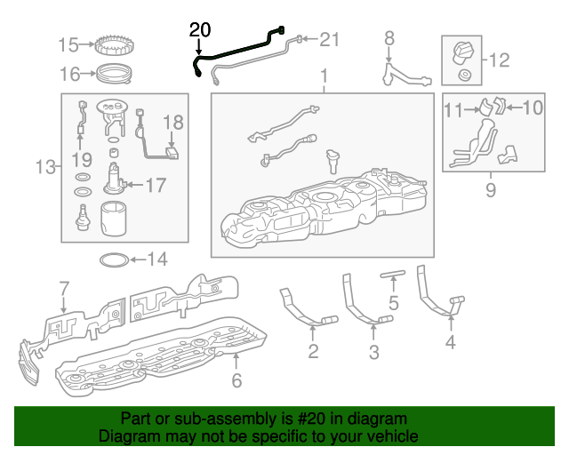 77209-0C160 - Fuel Return Line 2015-2019 Toyota Tundra | AutoNation Parts