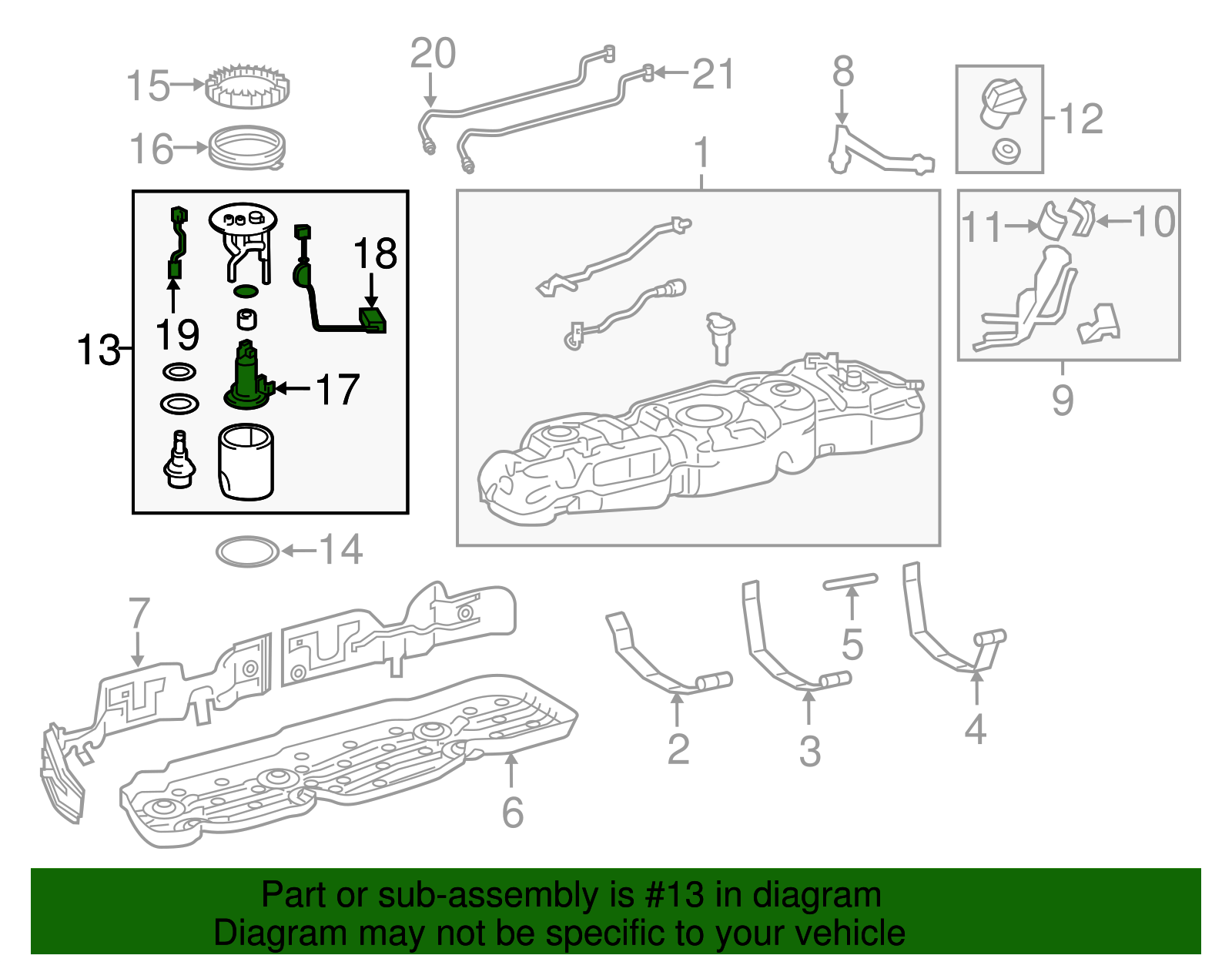 2014-2021 Toyota Tundra Fuel Pump Assembly 77020-0C160 | OEM Parts Online