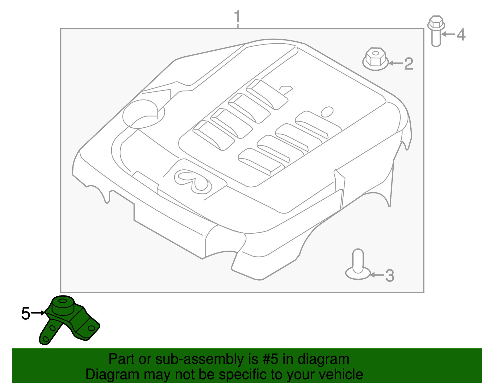 2011-2019 Infiniti Engine Cover Mount Bracket 14049-1MC1B | Infiniti ...