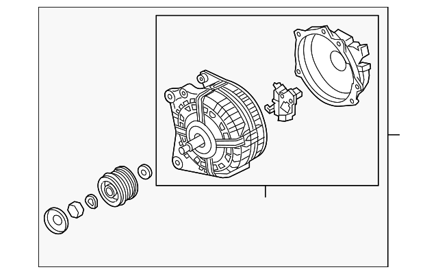 2019-2024 Audi Q3 Alternator 06K-903-026-CX | Genuine Audi Parts