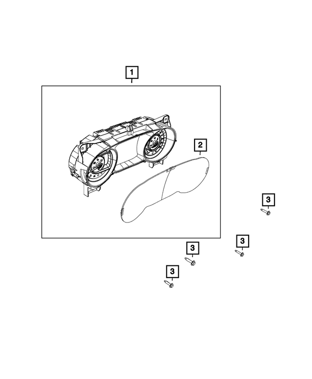 2022-2023 Jeep Cherokee Instrument Panel Cluster 68565471AB | Mopar Estores