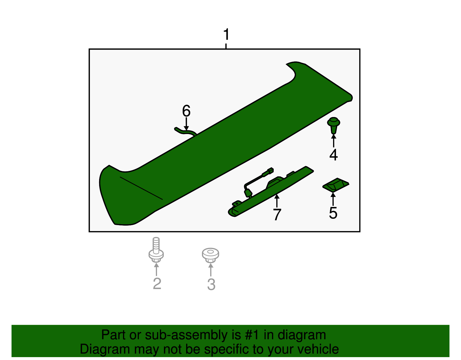 96031FG010NN - Spoiler Assembly | Subaru Parts HQ