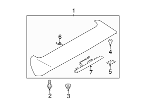 2009-2014 Subaru Impreza Spoiler Assembly 96031FG010NN | Subaru Parts ...