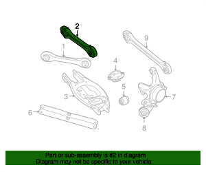 Genuine BMW 33-32-2-283-546 | Rear Upper Control Arm | FREE Shipping on ...