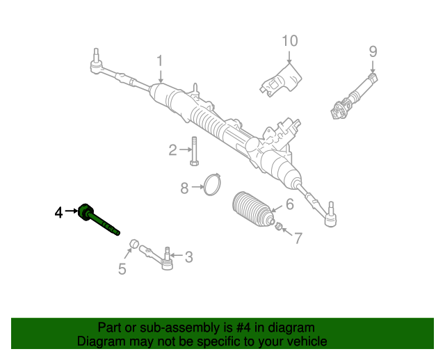 221-330-16-03 - Inner Tie Rod 2007-2014 Mercedes-Benz | Mercedes-Benz ...