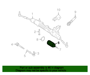 221-463-02-96 - Tie Rod Boot 2006-2014 Mercedes-Benz | Mercedes-Benz ...