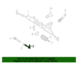 221-330-39-03 - Outer Tie Rod 2006-2014 Mercedes-Benz | Mercedes-Benz ...