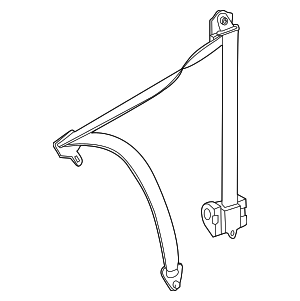 2019-2024 Mercedes-Benz Seat Belt Lap And Shoulder Belt 90786007009C94 ...