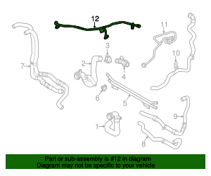 2018-2023 Audi Engine Coolant Pipe 06M-121-692-AC | Audi USA Parts