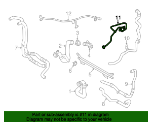 2018-2024 Audi Overflow Hose 80A-121-081-DB | Audi USA Parts