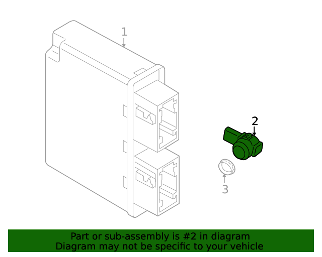 66207927804 - 2021-2022 BMW X6 Park Sensor (66-20-7-927-804) | BMW of ...