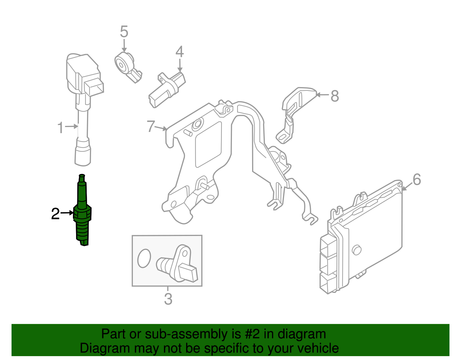 22401-3TA1B - Spark Plug 2013-2020 Nissan | AutoNation Parts