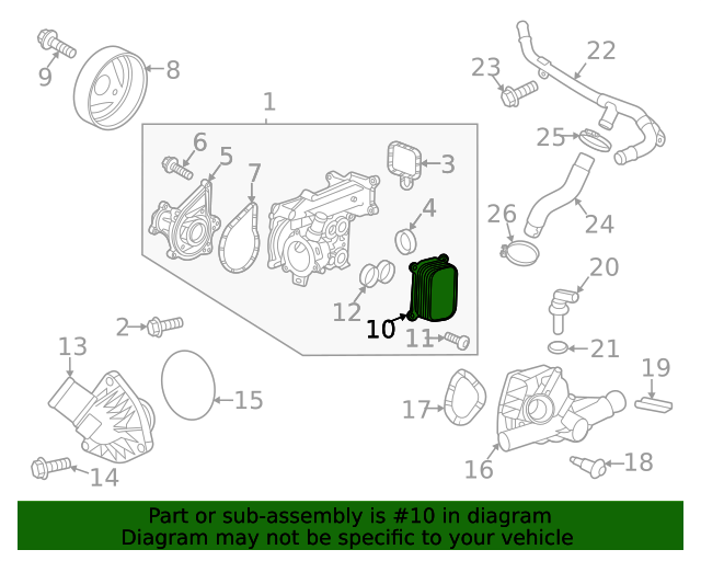 2020-2021 GM Oil Cooler 55505451 | GMPartsDirect.com