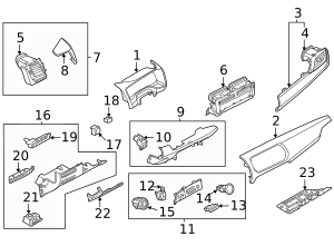 68210-6RB0A - Dashboard Air Vent 2021-2022 Nissan Rogue ...