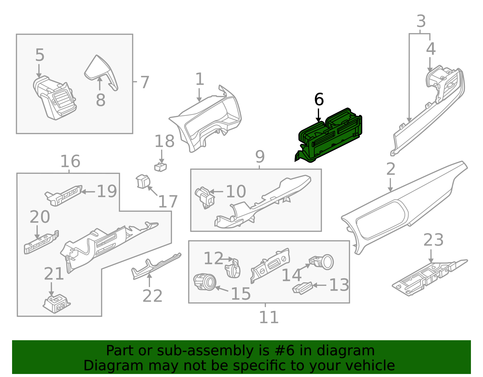 2024 Nissan Rogue Grille Assembly 68210-4MT0A | Team Nissan Inc.