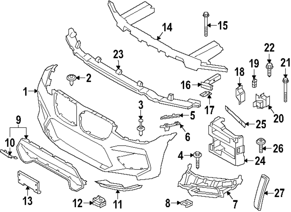 51-11-8-077-064 - 2020-2021 BMW X4 - Lower Bumper | BMWPartsHub