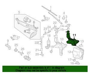3C8-955-453-G - Washer Fluid Reservoir 2009-2017 Volkswagen CC ...