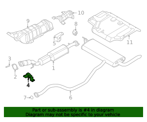 20651-6LA1A - Converter & Pipe Rubber Mount 2020-2024 Nissan Sentra ...