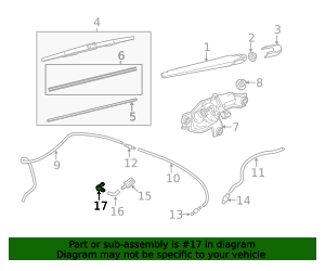 2016-2024 Mazda Washer Hose Connector D10C-67-502 | Mazda-Parts