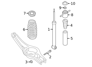 Genuine Shock for 2021-2023 Hyundai | Part# 55307-J9UB0 | Hyundai OEM ...