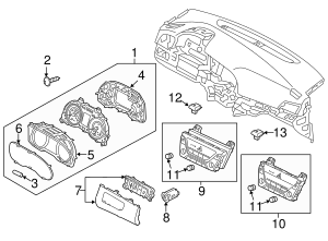 2017-2018 Hyundai Elantra Cluster 94021-F2100 | OEM Parts Online
