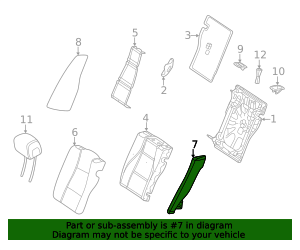 167-920-91-03 - Bolster Pad 2020-2023 Mercedes-Benz | Mercedes-Benz USA ...