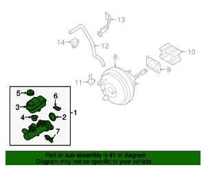 46010-EA240 - Brake Master Cylinder 2005-2011 Nissan | AutoNationParts.com