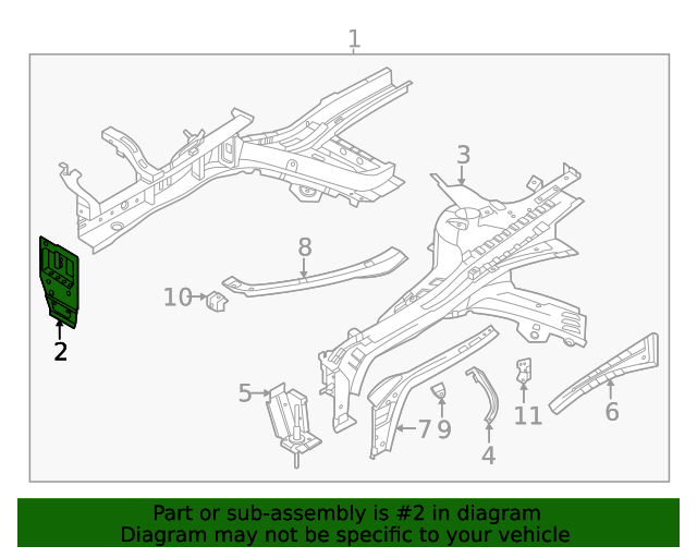 2021-2023 Kia K5 Bumper Bracket 64575-L3000 | TascaParts.com