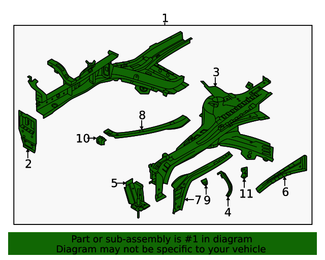 64600-L3000 - Rail Assembly 2021-2024 Kia K5 | Kia.Parts Store