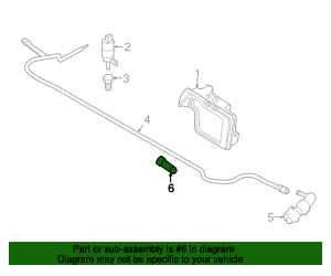 61-67-7-221-603 - Headlight Washer Nozzle 2010-2019 BMW ...