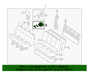 00086809009051 - Seat Belt Trim Bezel 2019-2023 Mercedes-Benz ...