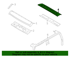 2021-2023 Ford Bronco Rear Panel m2dz7850202c | TascaParts.com