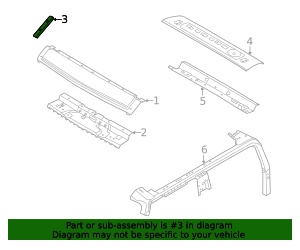 Genuine OEM Ford Part - Header Panel Bracket M2DZ-78537A48-A | Genuine ...