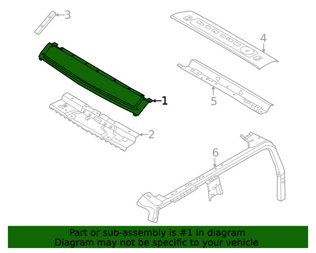 Genuine OEM Ford Part - Front Panel M2DZ-7850202-A | Genuine OEM Ford ...
