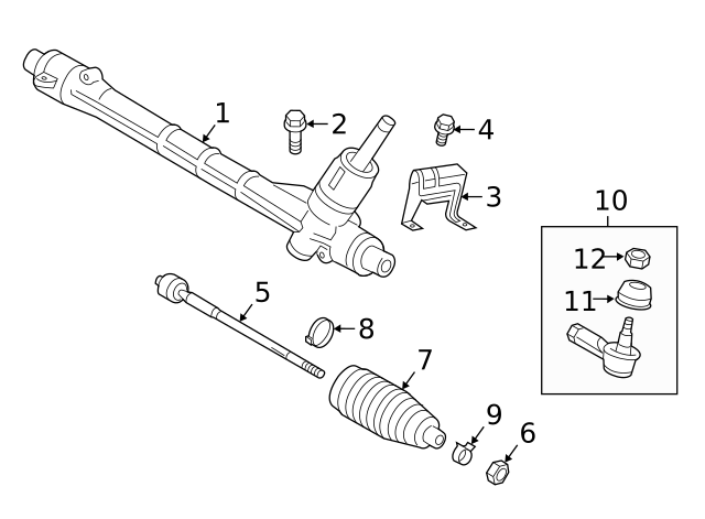 4422A143 - Inner Tie Rod 2018-2024 Mitsubishi | Mitsubishi Motors Store