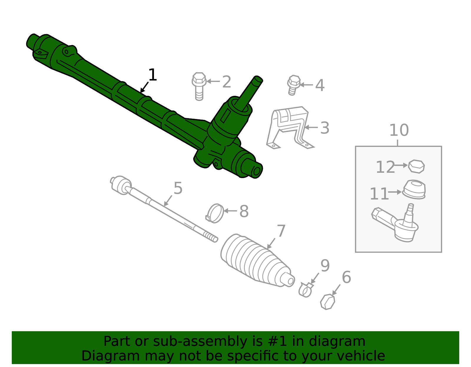 2018-2024 Mitsubishi Rack And Pinion Assembly 48010W050P | Mitsubishi ...