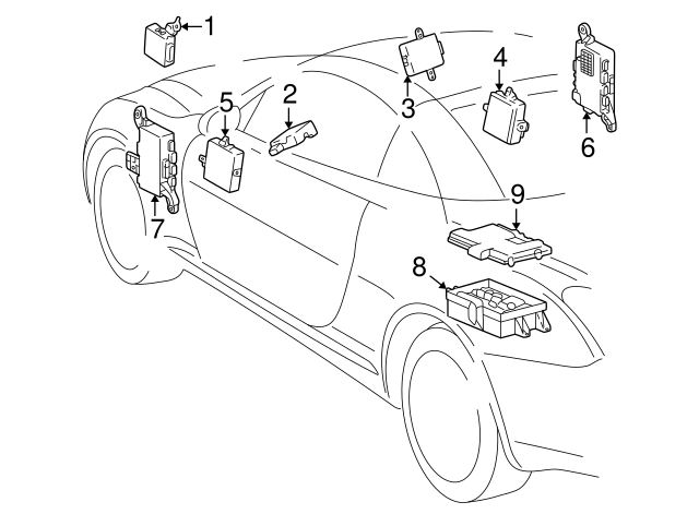 2002-2008 Lexus SC430 Control Module 89222-24010 | OEM Parts Online