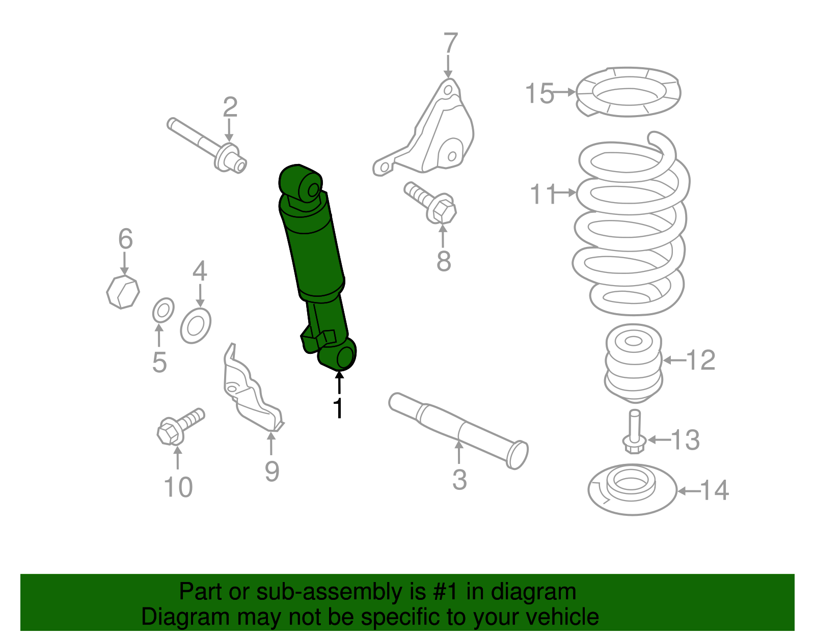 2013-2019 Hyundai Shock Absorber 55310-2W100 | Retail Performance Auto ...