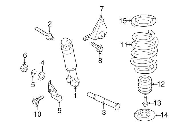 55310-4Z500 - Shock Absorber 2015-2018 Hyundai Santa Fe Sport ...