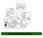 2005-2017 GM Passenger Side Front Bumper Impact Bar Bracket 20808555 GM ...