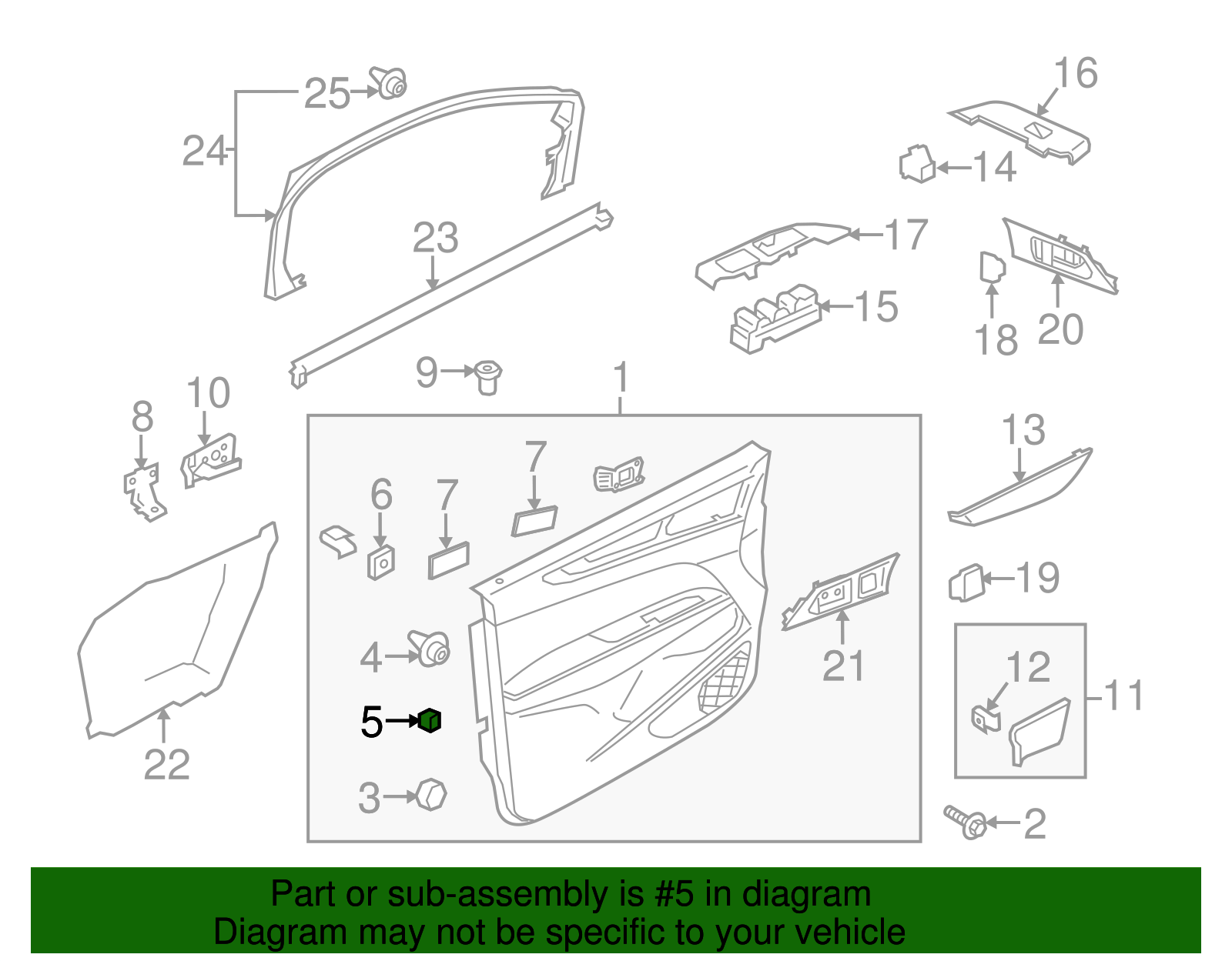 2013-2019 Ford Door Trim Panel Retainer Clip -W715339-S300 | TascaParts.com