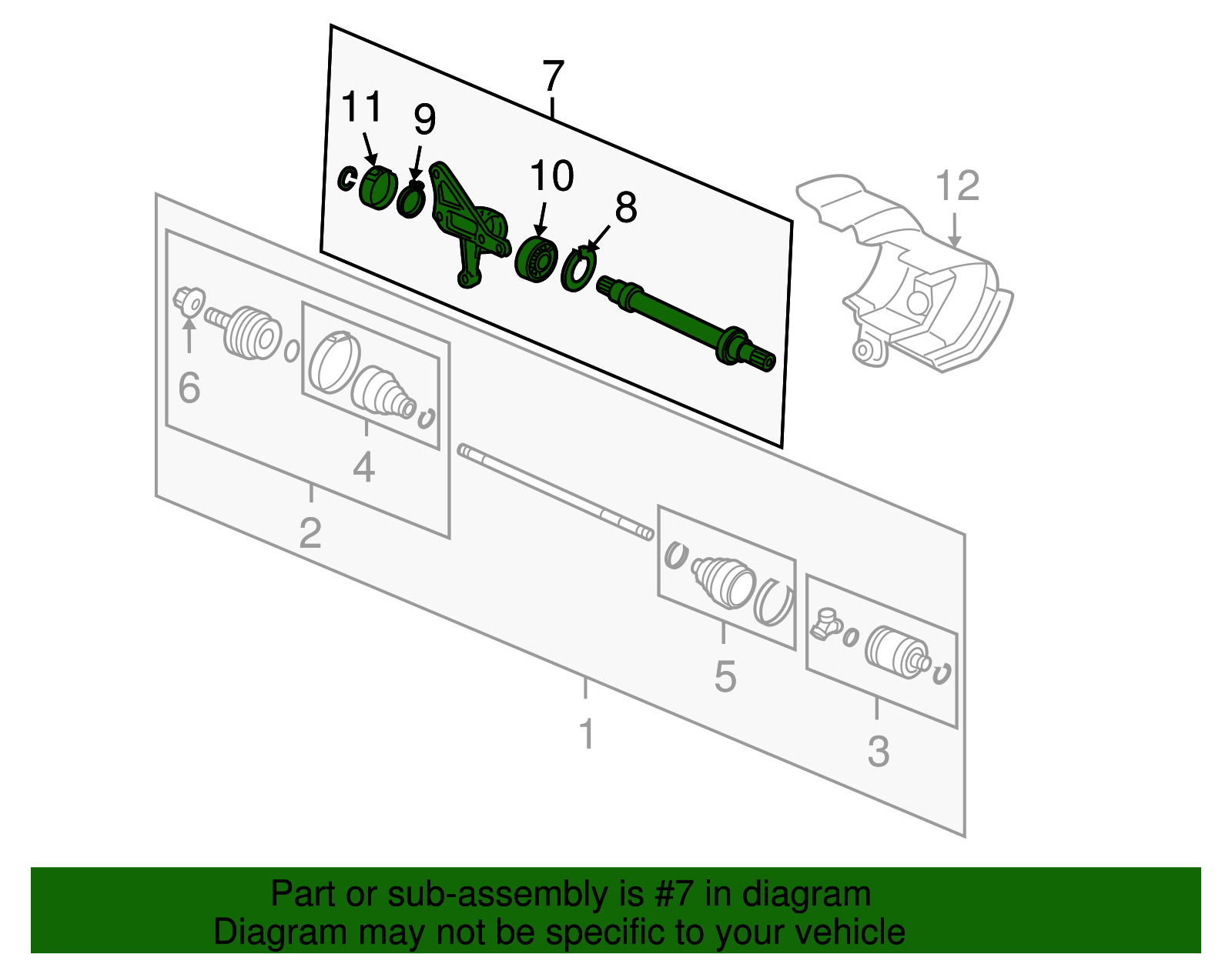 44500-SJK-J00 - Cv Intermediate Shaft 2005-2007 Honda | AutoNation Parts